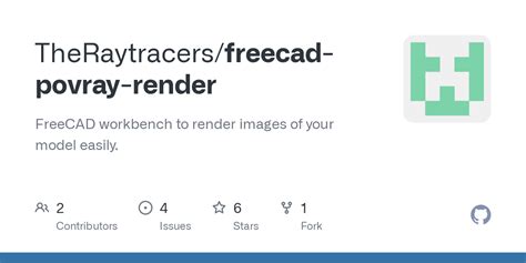 GitHub TheRaytracers Freecad Povray Render FreeCAD Workbench To Render Images Of Your Model