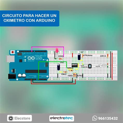 Elecstore Circuito Para Un Oximetro Con Arduino Tienda