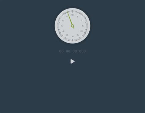 css3圆盘秒表计时器动画特效