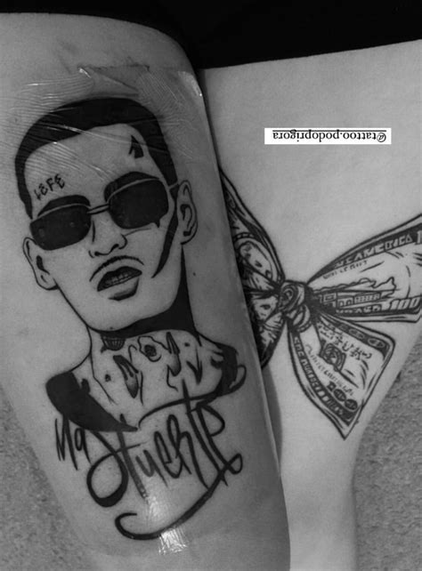 Фанатка Kizaru набила его лицо на своей ноге Рэпер посмотрел на тату и написал тянке беречь