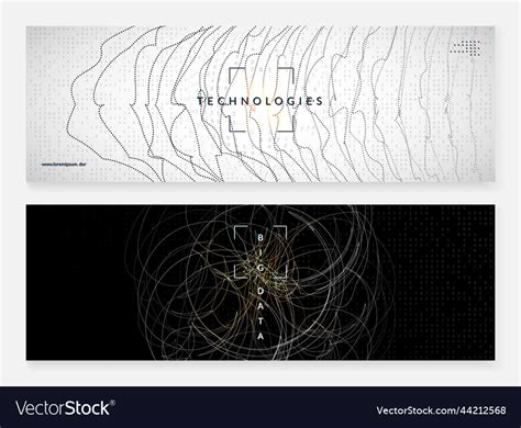 Big Data Concept Digital Technology Abstract Vector Image