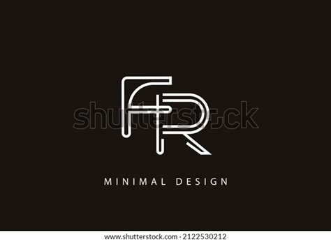 알파벳 문자 Rf 로고 디자인 라인 스톡 벡터로열티 프리 2122530212 Shutterstock