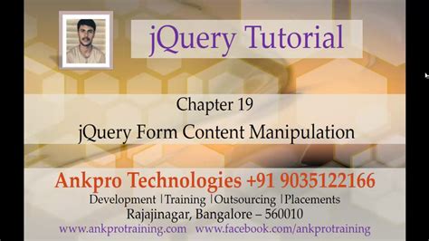 Jquery Form Content Manipulation Youtube