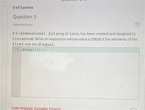Solved 0 Of 3 Points Question 2 Unlimited Tries A Chegg