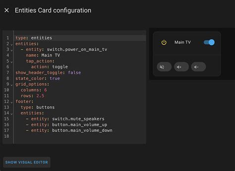 Entity Card To Toggle Switch Frontend Home Assistant Community