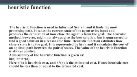 Informed Search Algorithmspptx Computing Technology And Computing
