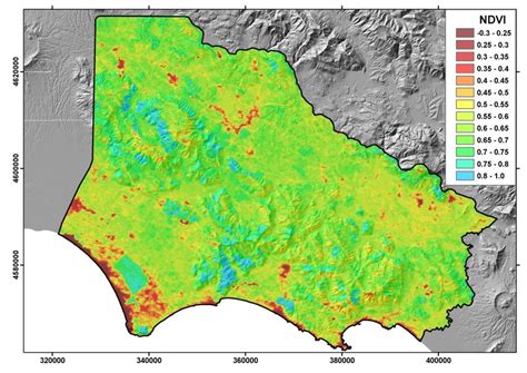 Mean 2001 2016 Ndvi Distribution Download Scientific Diagram