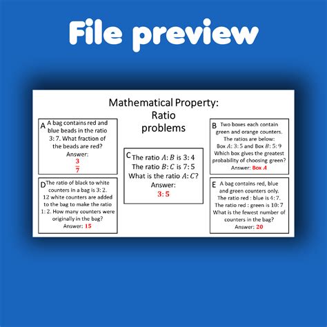non examples ratio and proportion reasoning tasks andy lutwyche