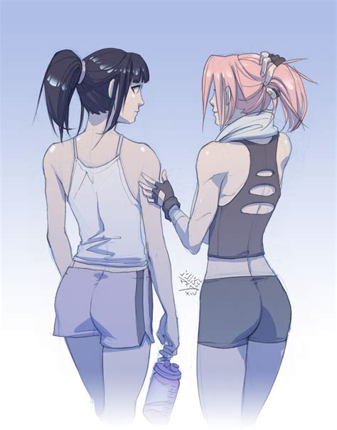 Haruno Sakura And Hyuuga Hinata Naruto And More Drawn By Vashperado Danbooru