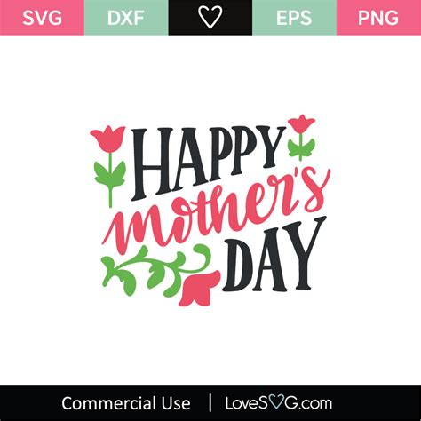 Happy Mothers Day Svg Cut File