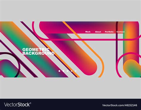 Trendy Color Overlapping Lines Abstract Background