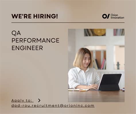 Orion Innovation Romania On Linkedin Qa Performance Engineer