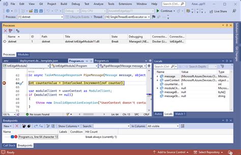 Develop And Debug Azure IoT Edge Modules Using Visual Studio Microsoft Learn