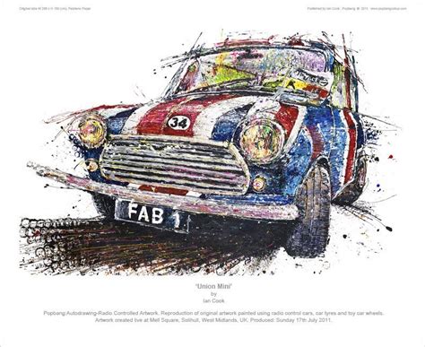 장난감 자동차로 그림을 그리는 작가 이안 쿡ian Cook 네이트 판