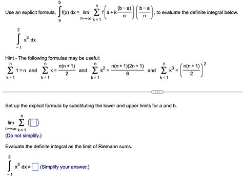 solved use an explicit formula