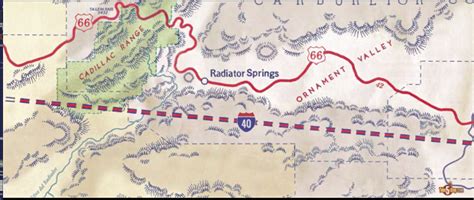 Radiator Springs Map