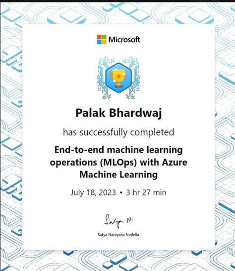 Palak Bhardwaj On Linkedin Today I Earned My End To End Machine Learning Operations Mlops With