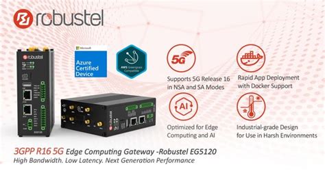 Robustel 5g Iot Edge Computing Gateway Certified By Microsoft Azure And