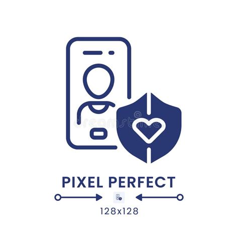 Personal Safety App Black Solid Desktop Icon Stock Vector Illustration Of Safety Vector