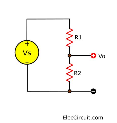 Learn Voltage Divider Circuit Works With Rule And Calculating ElecCircuit