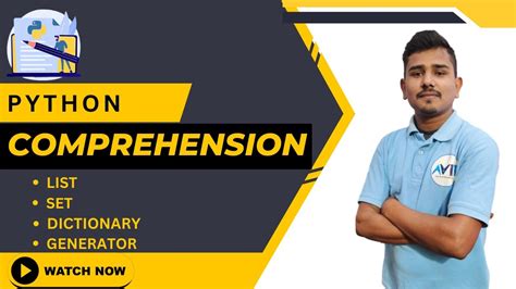 python comprehension in hindi python list comprehension set dictionary