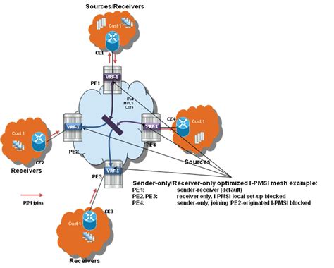 mvpn sender only receiver only