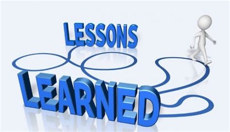 the effective way to getting better lessons learned
