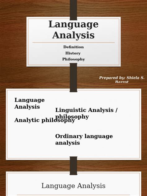 Language Analysis Pdf Analytic Philosophy Semantics