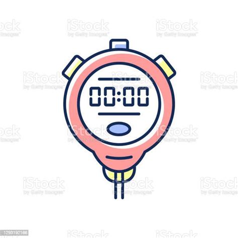 스톱워치 Rgb 컬러 아이콘 스톱워치에 대한 스톡 벡터 아트 및 기타 이미지 스톱워치 계시기 타이머 Istock