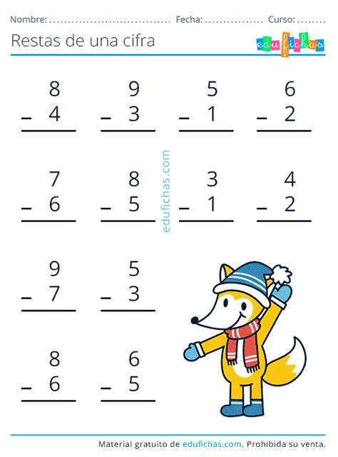 Restas Para Ni Os Aprender A Restar Llevando Y Sin Llevarpdf Actividades De Resta