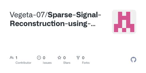 Github Vegeta 07sparse Signal Reconstruction Using Neural Networks