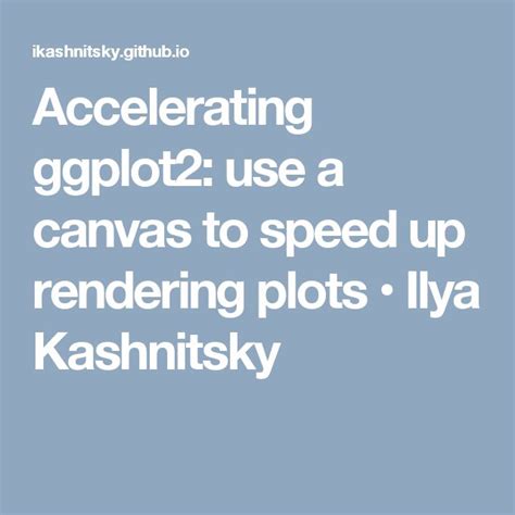 Accelerating Ggplot2 Use A Canvas To Speed Up Rendering Plots • Ilya Kashnitsky Acceleration
