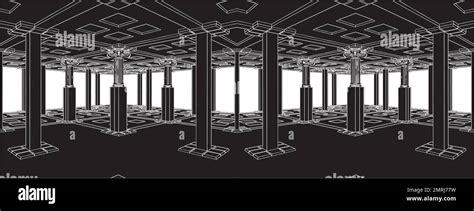 Interior With Antique Columns Vector Stock Vector Image And Art Alamy