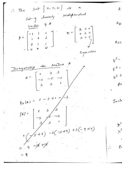 Diagonalization Linear Algebra Notes PDF