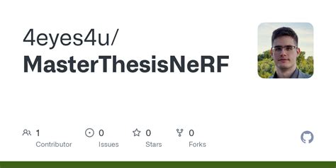 GitHub Eyes U MasterThesisNeRF