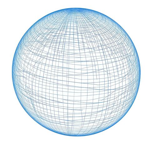 Blue Wireframe Sphere Design Shape Free Photo Illustration Rawpixel