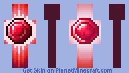 Ruby Ore PixelArt Minecraft Skin