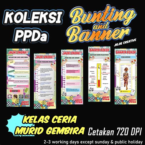 Bunting Ppda Banner Ppda Pencegahan Dadah Carta Ppda Shopee