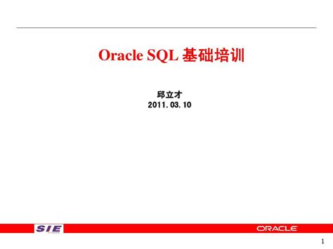 Oracle SQL基础培训 word文档在线阅读与下载 无忧文档