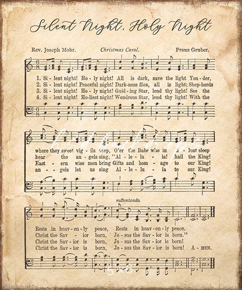 Free Printable Sheet Music Silent Night Download Free Printable Sheet