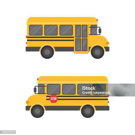 흰색 배경 학교 개념을 다시 평면 디자인 아이콘에 고립 된 학교 버스 통학 버스에 대한 스톡 벡터 아트 및 기타 이미지 통학