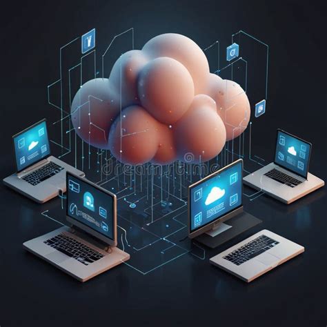 Cloud Technology Computing Concept Stock Illustration Illustration Of Structure Smart 320828787