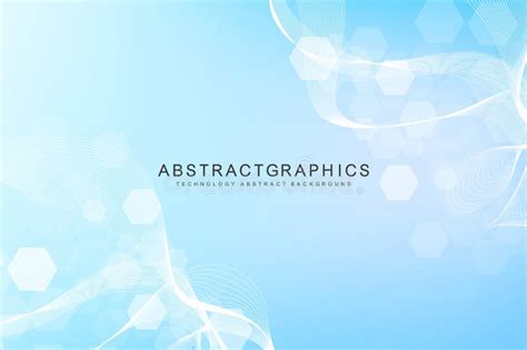 Modern Abstract Molecules Structure For Science Or Medical Background
