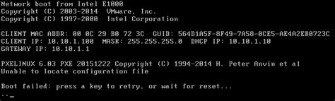 Configuration Pxe Boot Cannot Find Syslinux Config File Where Is It