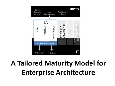 A Tailored Enterprise Architecture Maturity Model