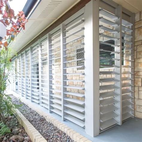 Louver Aluminium Windows With Full Aluminum Waterproof High Quality