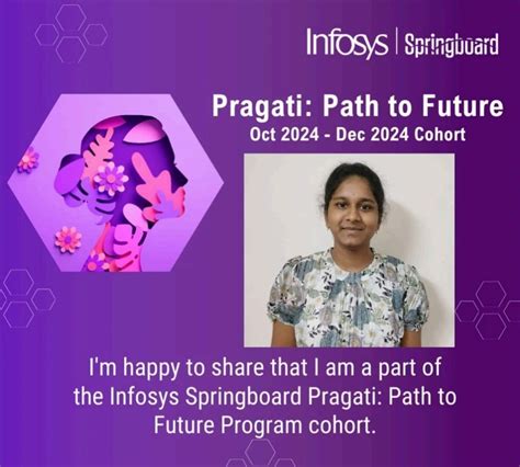 pooja thentu on linkedin careergrowth learning infosysspringboard futureskills empowerment