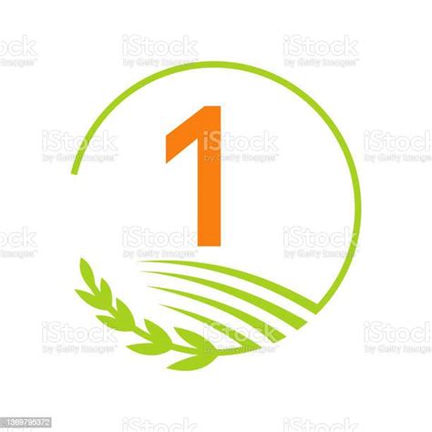 농업 로고 에 1 편지 개념 농업 및 농업 로고 기호 1 편지 템플릿 개념에 대한 스톡 벡터 아트 및 기타 이미지 개념 건강관리와 의술 건강한 생활방식 Istock