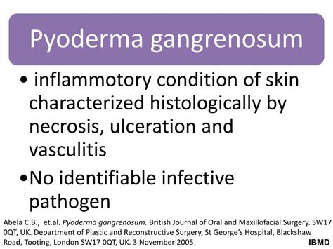 PPT Pyoderma Gangrenosum PowerPoint Presentation Free Download ID 3507966