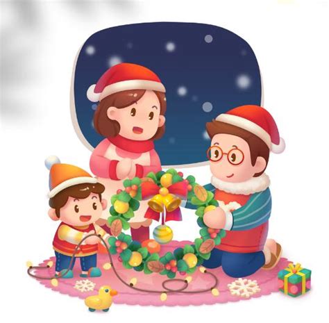 一家三口插画图片 一家三口插画素材 一家三口插画模板 设图网